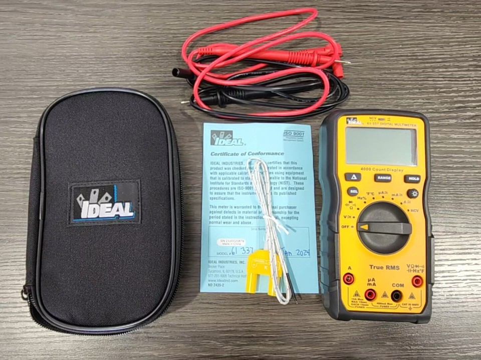 Ideal 61-337 600V Auto Range TRMS Multimeter | eBay
