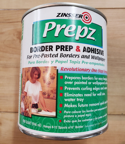 Zinsser Prepz Border Prep & Adhesive for Pre Pasted Wallpaper 1 QT | eBay