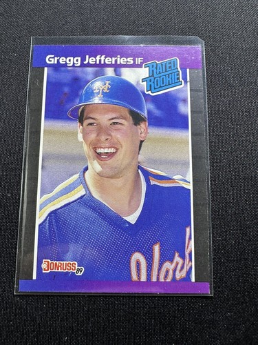 1989 Donruss # 35 GREGG JEFFERIES New York Mets RC Rookie Card A+ ...