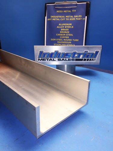 6061 T6 Aluminum Association Channel 6" x .210" x 3-1/4" x 36"-Long-- 6 ...
