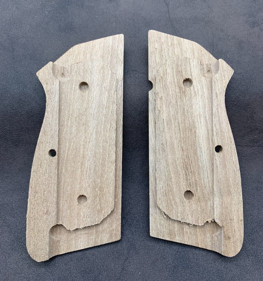 Springfield Armory SA-35 Hi-Power Floral Walnut Grips. Fits EAA Girsan ...