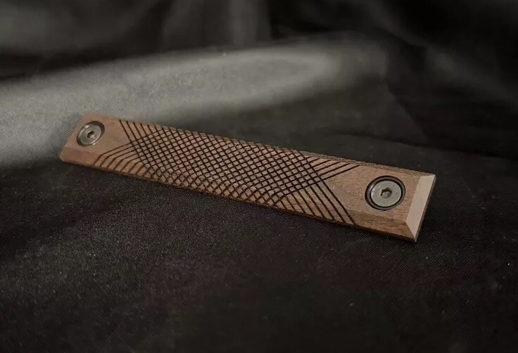 Hard Wood Rail Cover for M-Lok and KeyMod Rail, Walnut, Hand Crafted ...