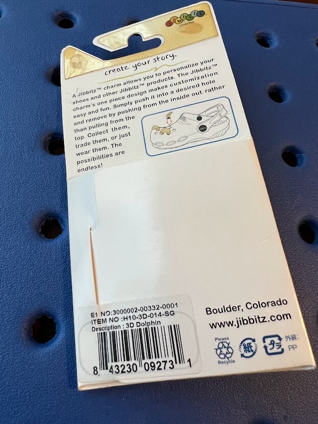 3D Dolphin Authentic Jibbitz Shoe Charm for Crocs. Rare 1st Gen! New ...