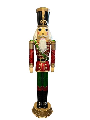 6 ft. LED Red and Green Nutcracker Holiday Yard Decoration | eBay