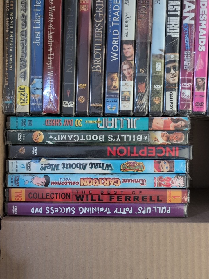 lot of 27 DVDS SEALED FROM ESTATE SALE! BRAND NEW ~ Trl8#352 | eBay