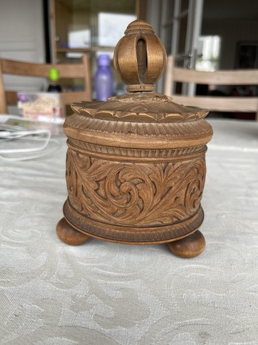 Old Rare Carved Norwegian Tobaco Box Dated 1931 | eBay