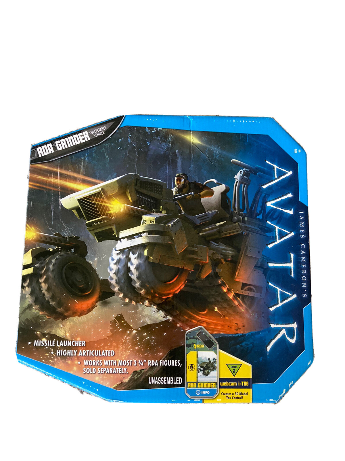 NEW MATTEL 2009 AVATAR RDA GRINDER COLLECTIBLE VEHICLE LEVEL 2 WEBCAM i ...
