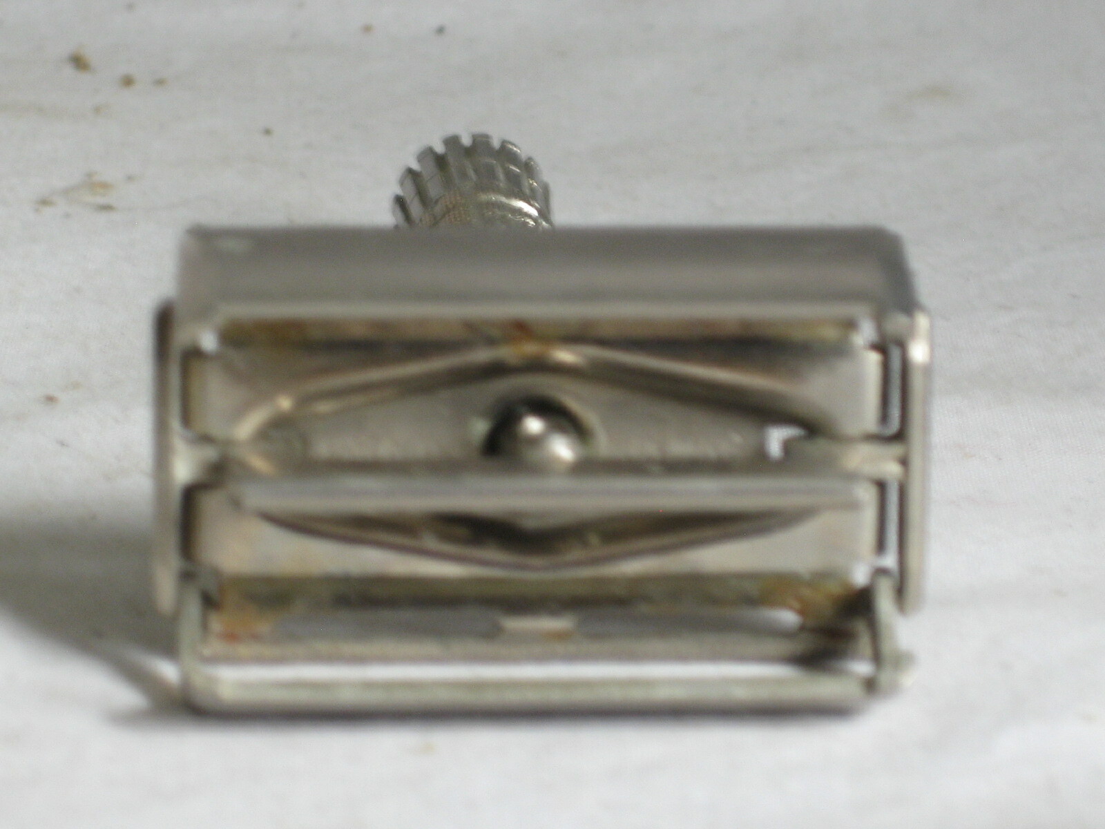 vintage Gillette metal handle shaver shaving safety razor blade holder ...