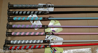 PRI 40" CRYSTAL DRESSAGE WHIP 12 COLORS | eBay