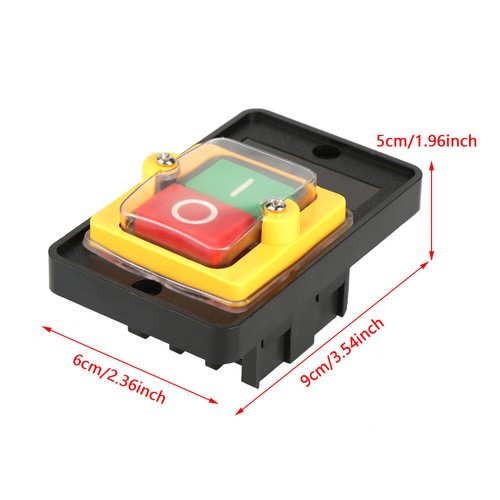 1Pc KA0-5 380V 10A Black 2 Position Power Control Pushbutton Push ...