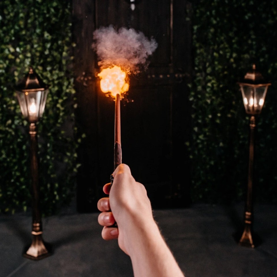 Fireball Shooting Magic Wand Harry Potter Dumbledore Hermione Spell Toy ...