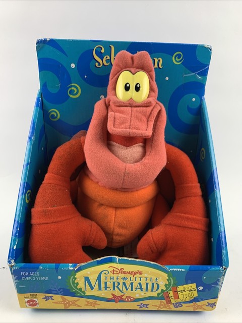 Vintage Disney's Little Mermaid Sebastian Plush Mattel 69934 for sale ...