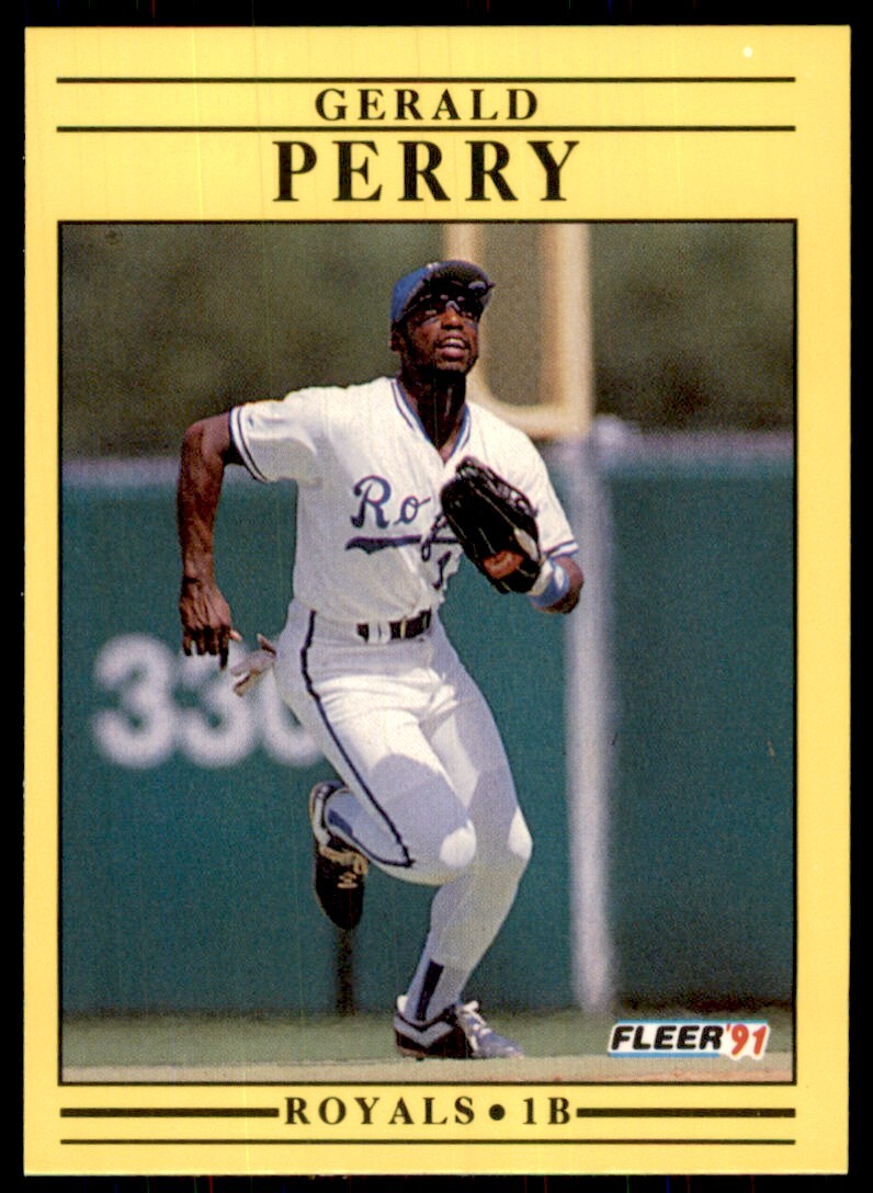 1991 FLEER GERALD PERRY KANSAS CITY ROYALS #566 | eBay