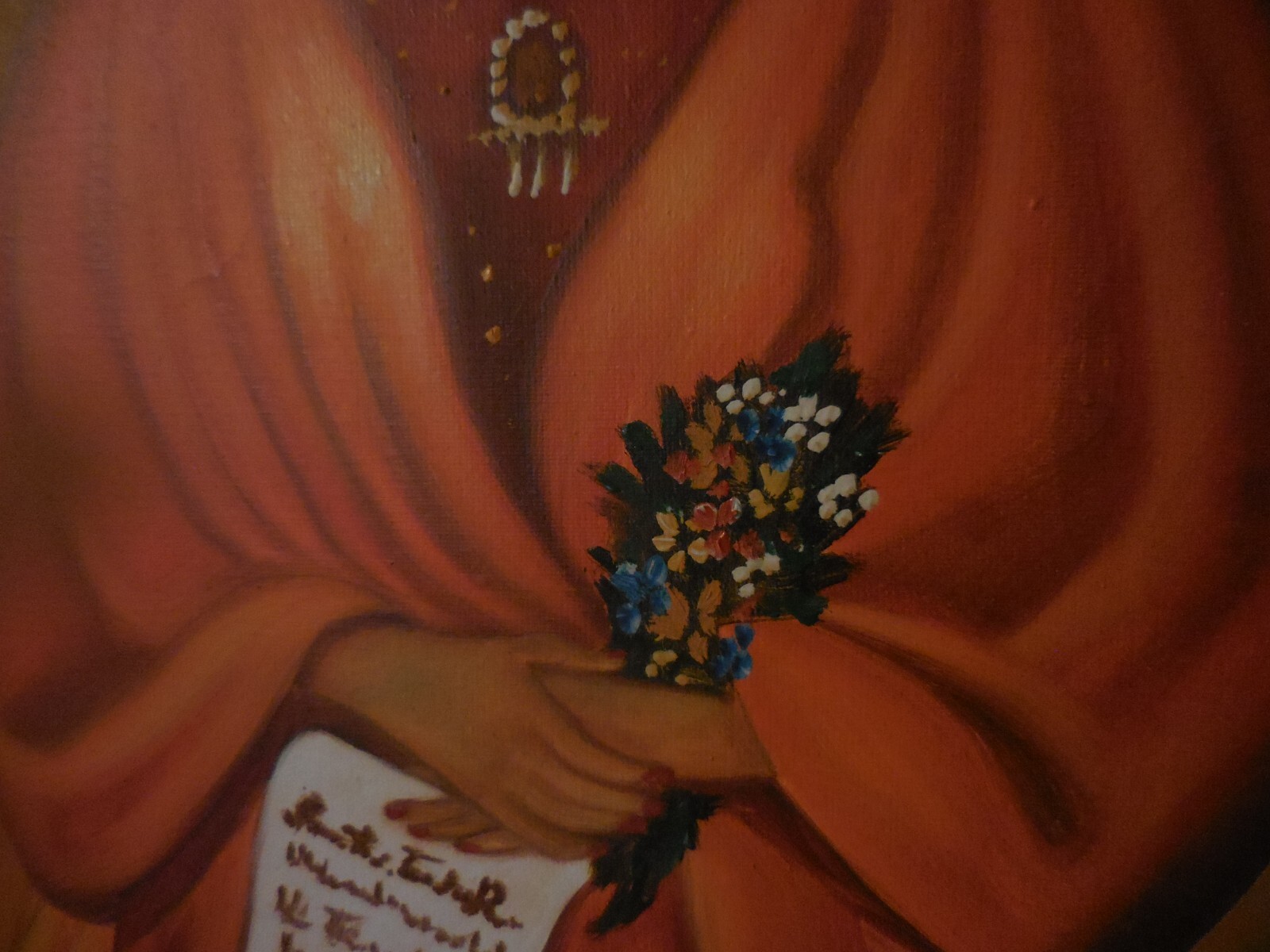 Large Vintage Oil on Canvas Painting of Freda Khola Signed Armando Romo ...