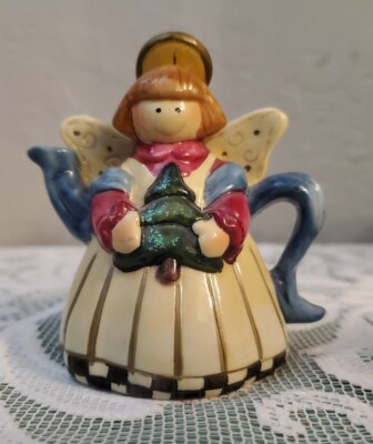 Mini Teapot Christmas Angel Ornament | eBay