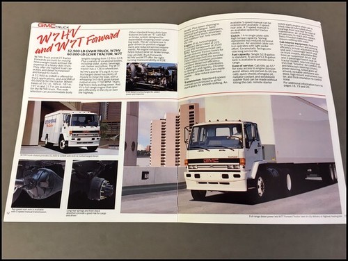 1989 GMC Truck W7 W7HV W4 W5 W6 Forward Van 20-page Brochure Catalog ...