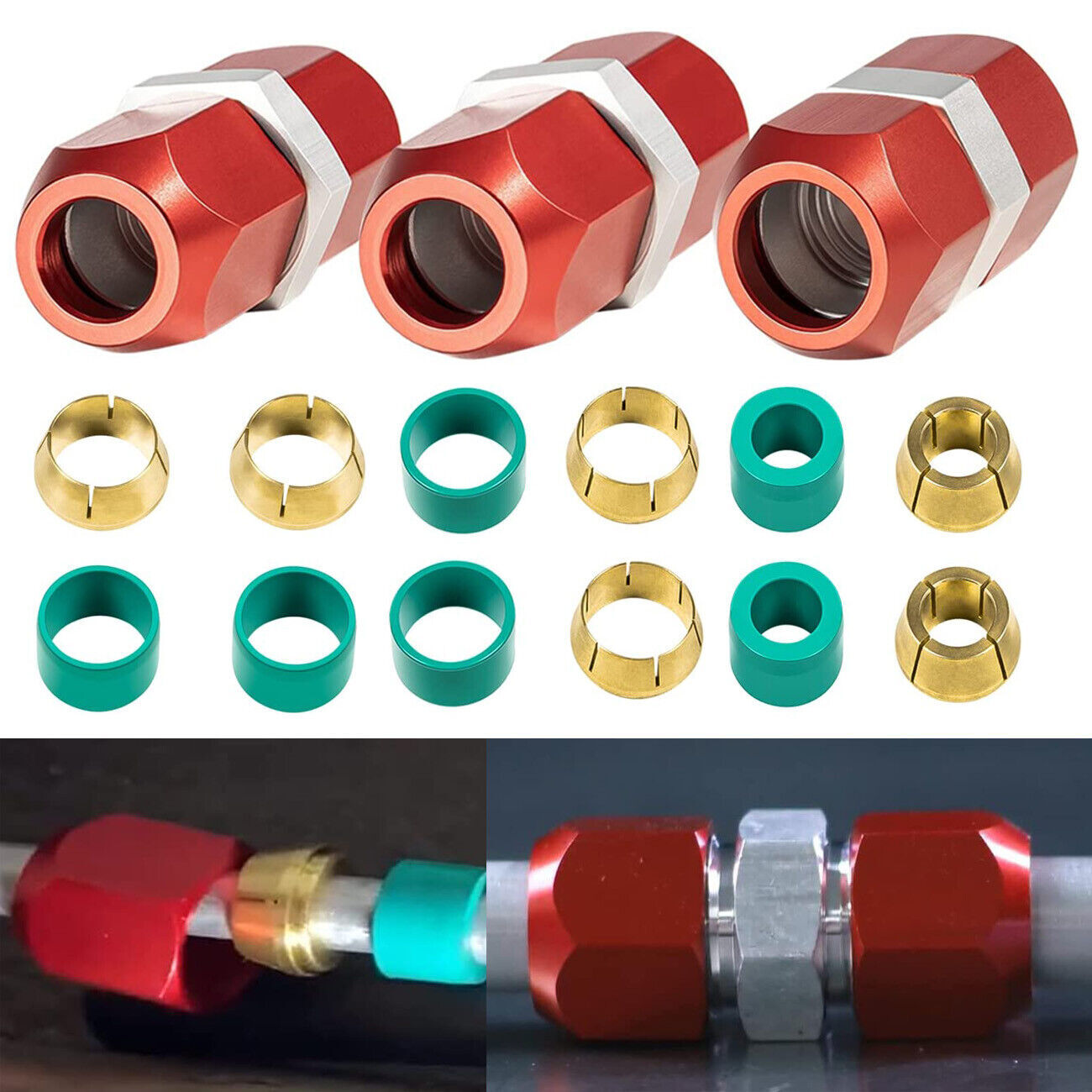 AC Line Splice Connectors For 5/8" 3/8'' 1/2'' Dorman 800-640, 800-641 ...