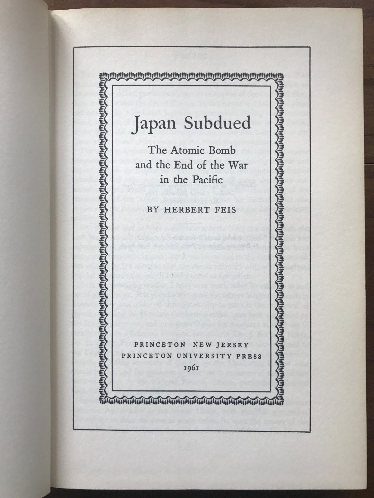 Japan Subdued, by Herbert Feis - 1961 - Vintage Hardcover Book w/ Dust ...