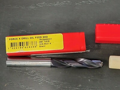 NEW Dormer R457 9.60mm Force X Oil Feed Coolant Thru Solid Carbide ...