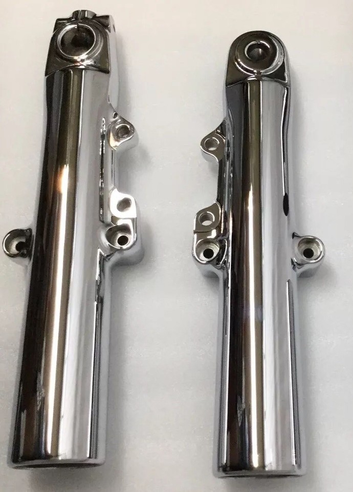HARLEY TOURING 2014-2023 CHROME LOWER SLIDER FORK LEGS ROAD KING OEM ...