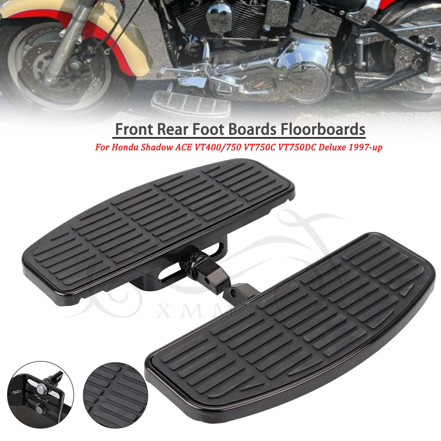 Motorcycle Front Rear Foot Boards Floorboards For Harley Road Glide ...