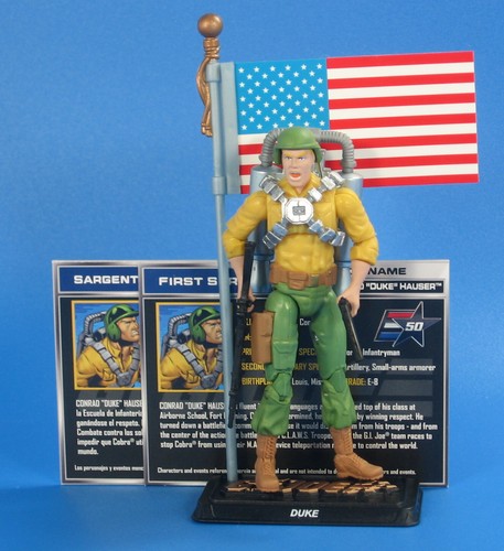GI Joe Duke 4" Action Figure 2014 Jet Pack 50th Anniversary Cobra MASS ...