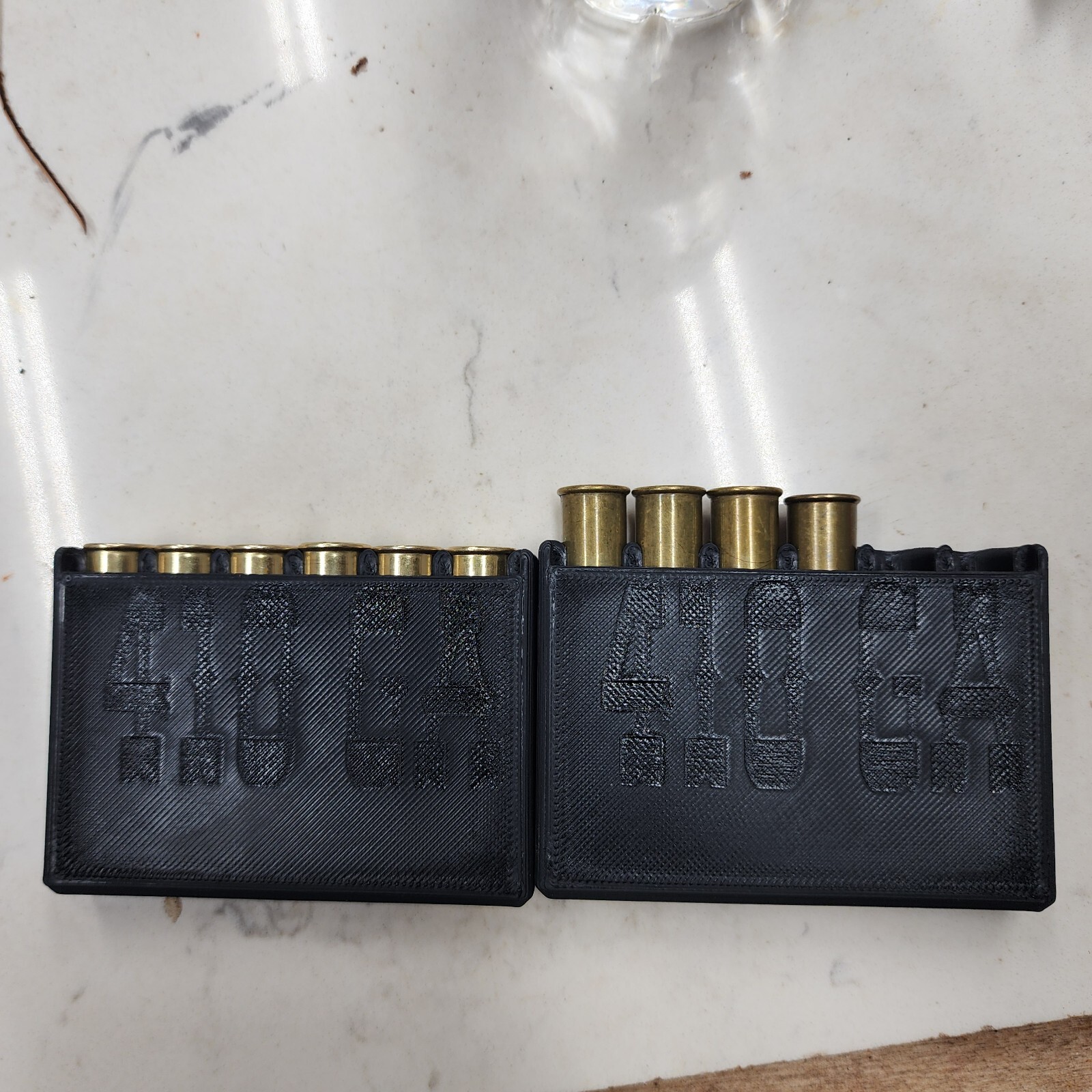 Shell Holder for 410 ga shells. Holds 6 for EDC. Compact way to carry ...