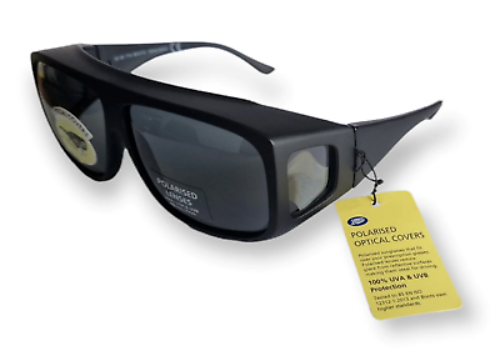 Boots Opticians Cataract Polarised Optical Over Covers Black Sunglasses ...