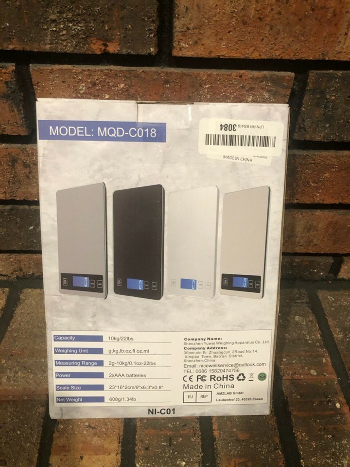 Nicewell Food Scale Digital Weight Grams and oz, 22lb Kitchen Scale for ...