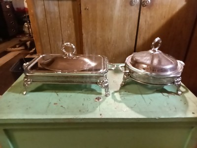Vintage Silver Plated Serving Set Dishes Included | eBay