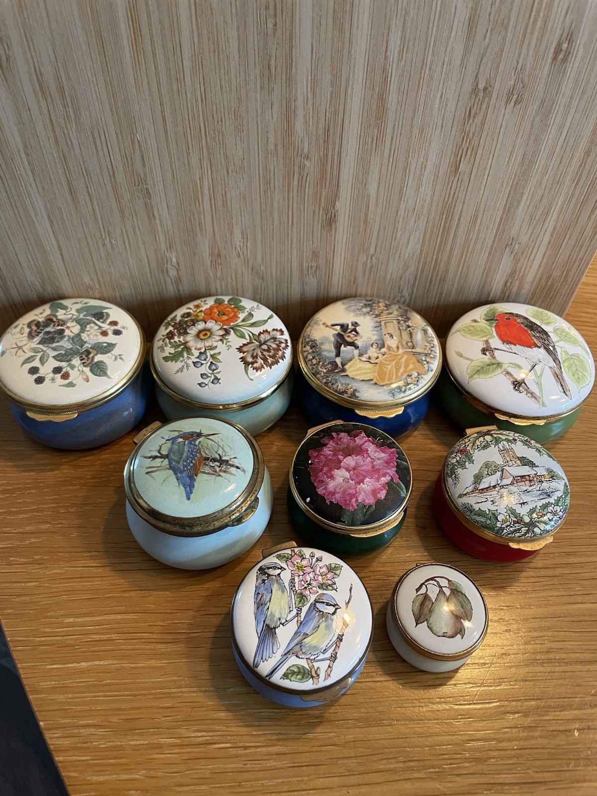 9 X Vintage Enamel Trinket Boxes, Crummles + OthersのeBay公認海外通販｜セカイモン