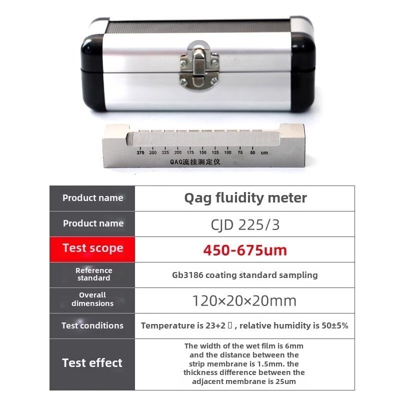 Flow Hanging Tester Stainless Steel Color Paint Coating Sagging Tester ...