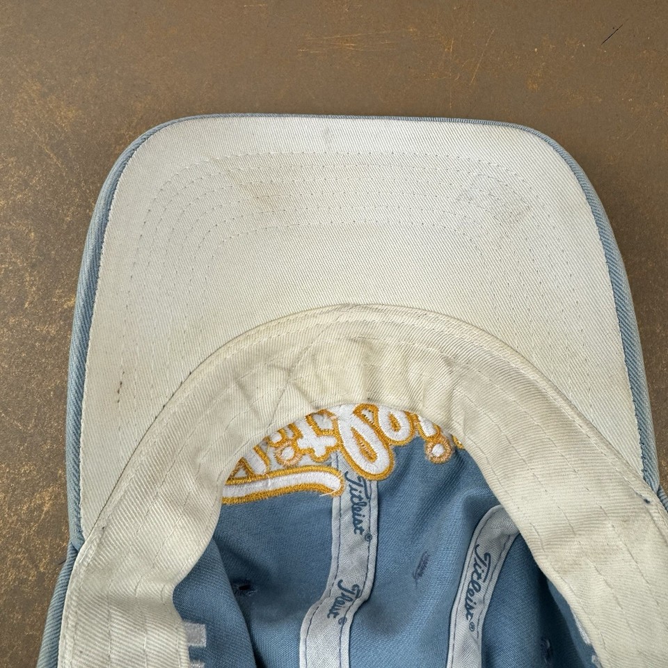 Titleist #1 FJ Light Blue Golf Hat Cotton Strapback Embroidered Yellow ...