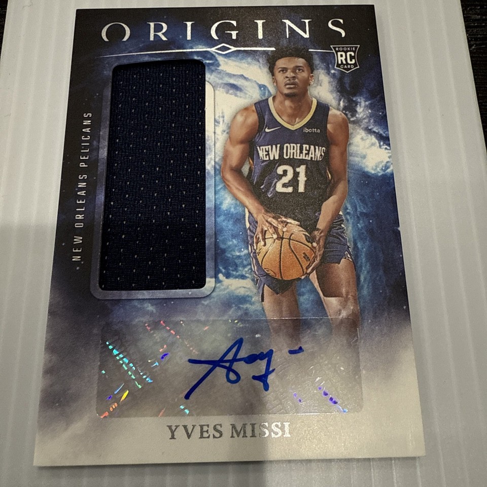2024-25 Panini Origins Yves Missi #RJA-YMP Rookie RC Jersey Patch Auto ...