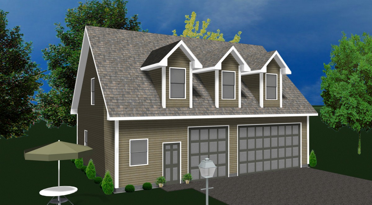 Garage Kits With Living Quarters Plan 41153 | Garage Apartment