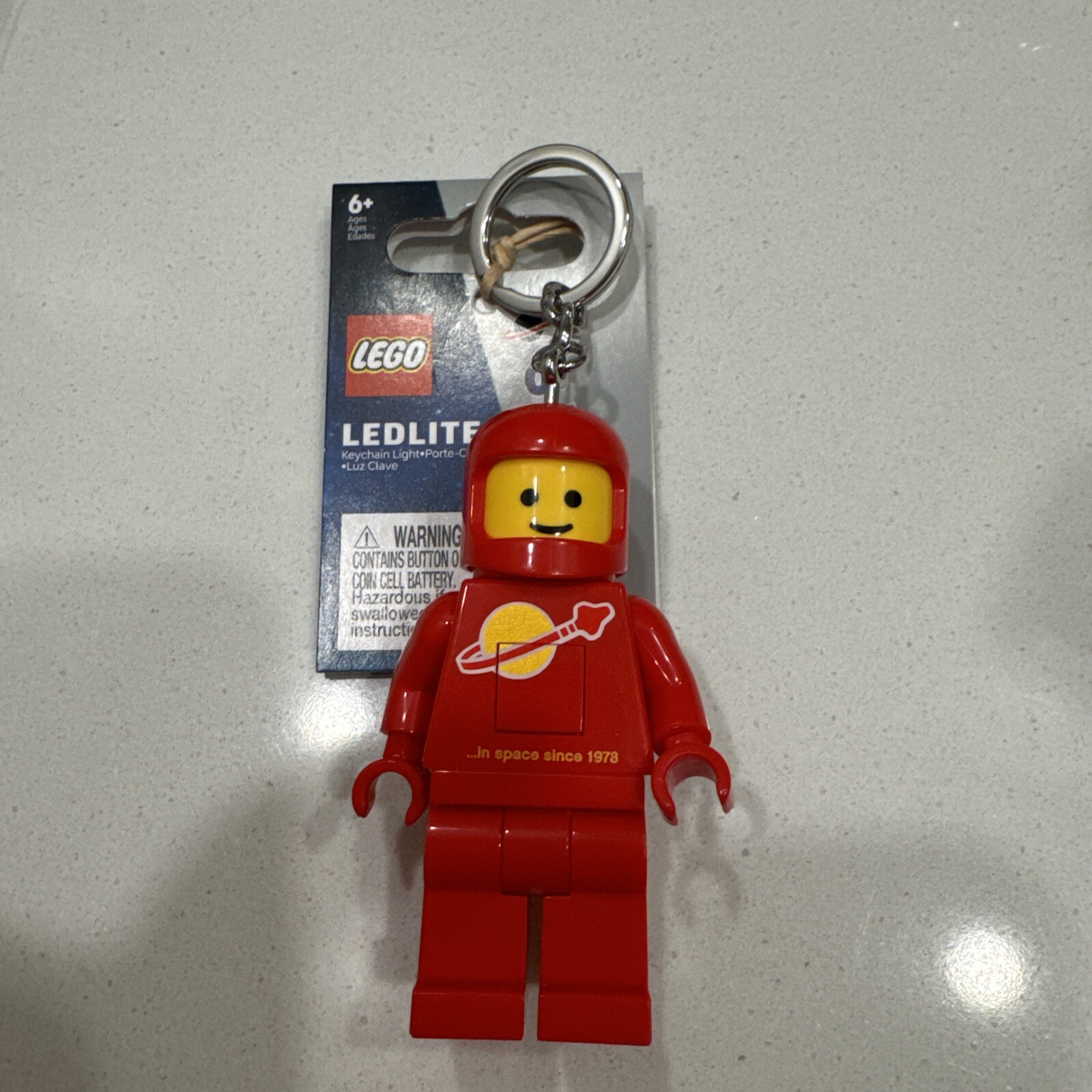 Lego Space Red Spaceman LED LITE Keychain New In Hand | eBay