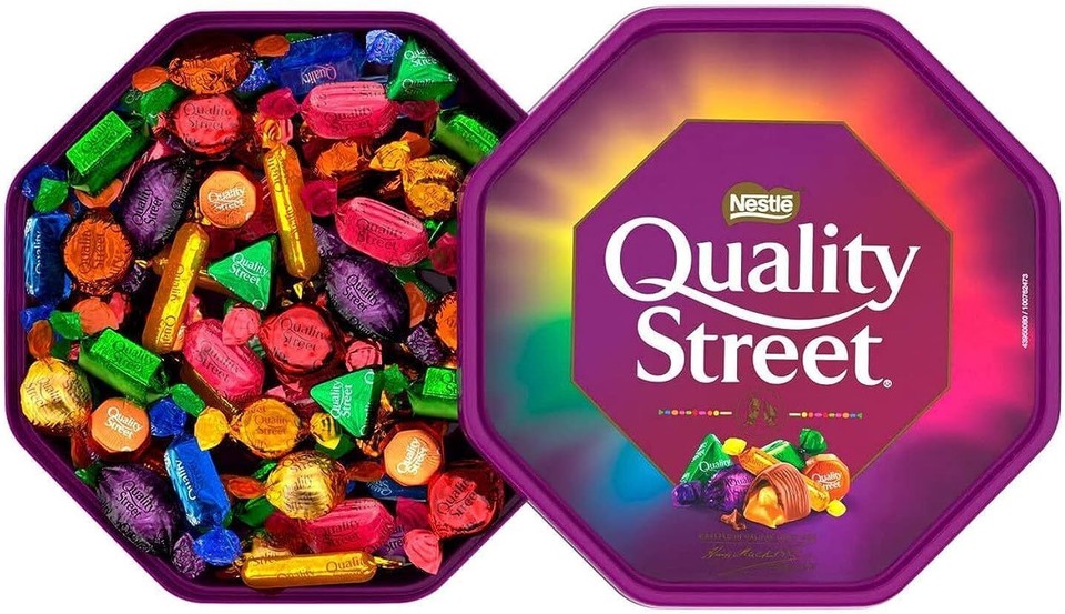 Cadbury Chocolate Tubs Celebrations Heroes Roses Quality Street ...