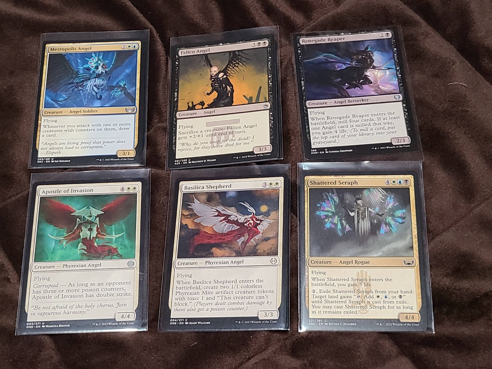 MTG Angel x6 Renegade Reaper/Apostle of Invasion/Fallen Angel/Basilica ...
