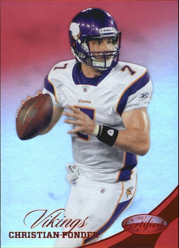 2012 Certified Mirror Red #108 Christian Ponder Card /250 | eBay
