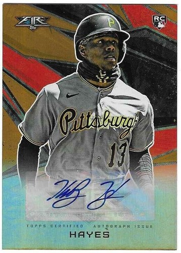 Ke'Bryan Hayes 2021 TOPPS FIRE MLB ROOKIE AUTOGRAPH CARD Pirates AUTO ...