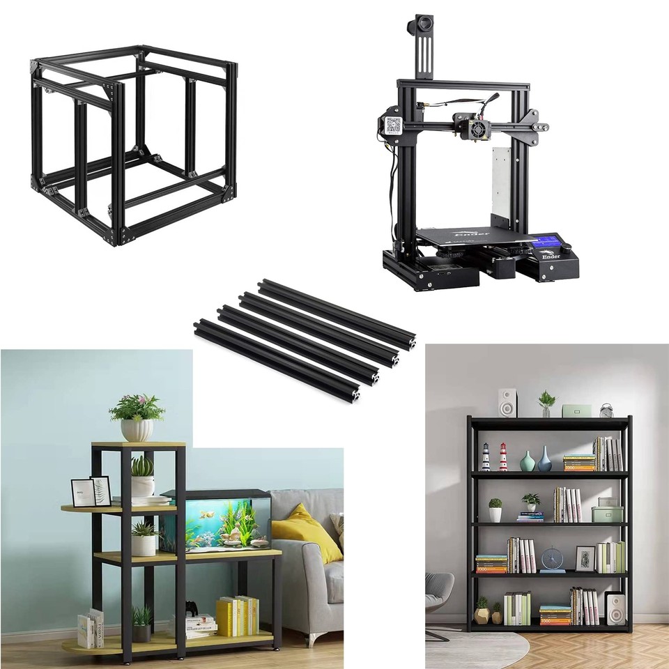 2020 2040 T Slot V Slot Aluminum Extrusion Profile Linear Rail 400mm ...