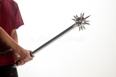 Medieval Spiked Ball Mace Silver (Stainless Steel) Morning Star ...