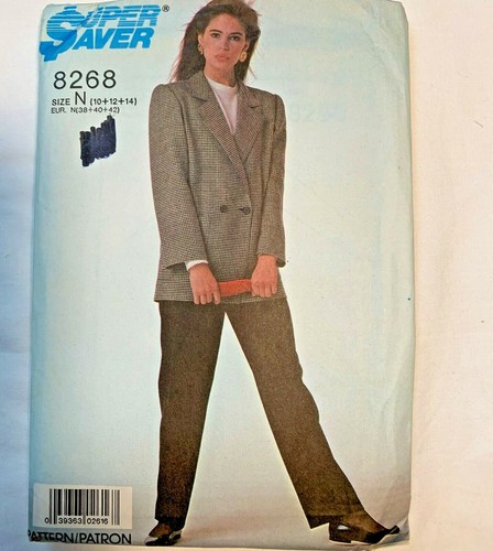 Simplicity Sewing Pattern Pants Suit Jacket # 8268 Uncut Size 10 12 14 ...