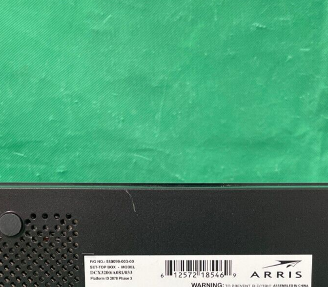 Arris Set-Top Box Dolby Digital Plus HDMI TV Box (DCX3200/A081/033 ...