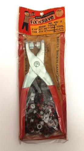 Vintage Fix'n'Save Eyelet Rivet Setting Tool with Eyelets Japan | eBay