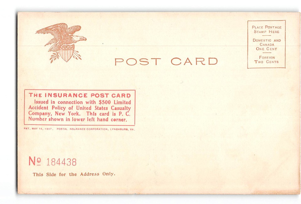 Washington DC Postcard 1901-1907 Washington Monument Insurance Postcard ...
