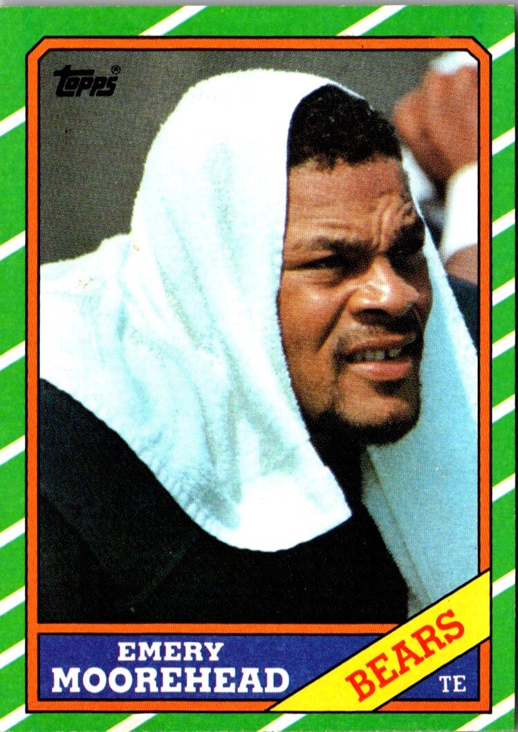 1986 Topps Emery Moorehead #15 Chicago Bears Football Card | eBay