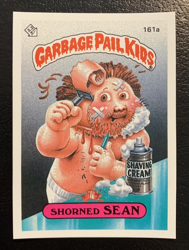 1986 Garbage Pail Kids 4th Series Shorned Sean 161a RARE NO DIE CUT ...