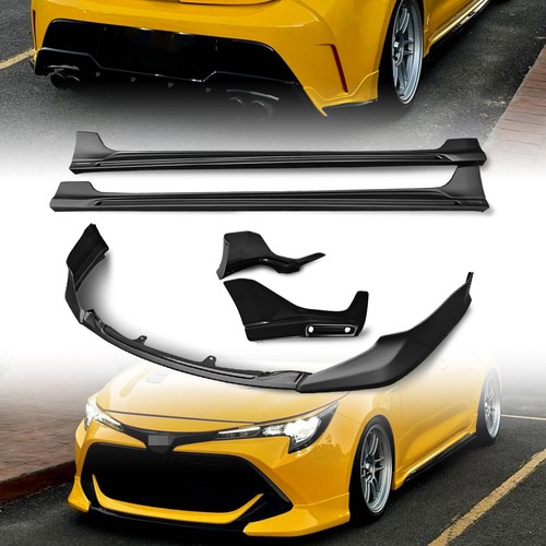 For 2019-2021 Toyota Corolla Hatchback Front Lip Side Skirts Rear Lip ...