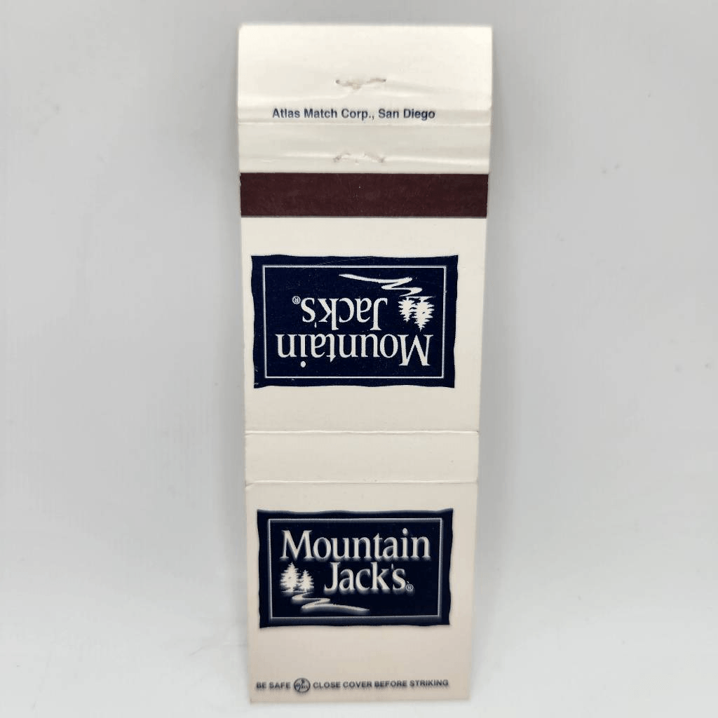 Vintage Matchcover Mountain Jack's Restaurant | eBay
